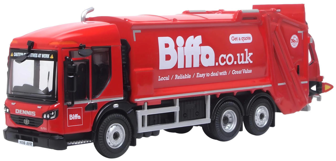 Oxford Diecast 1/76 Dennis Eagle Olympus Refuse Truck Biffa Diecast ...