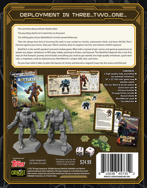 Catalyst Game Labs Battletech - Beginner Box Starter Set (40th ...