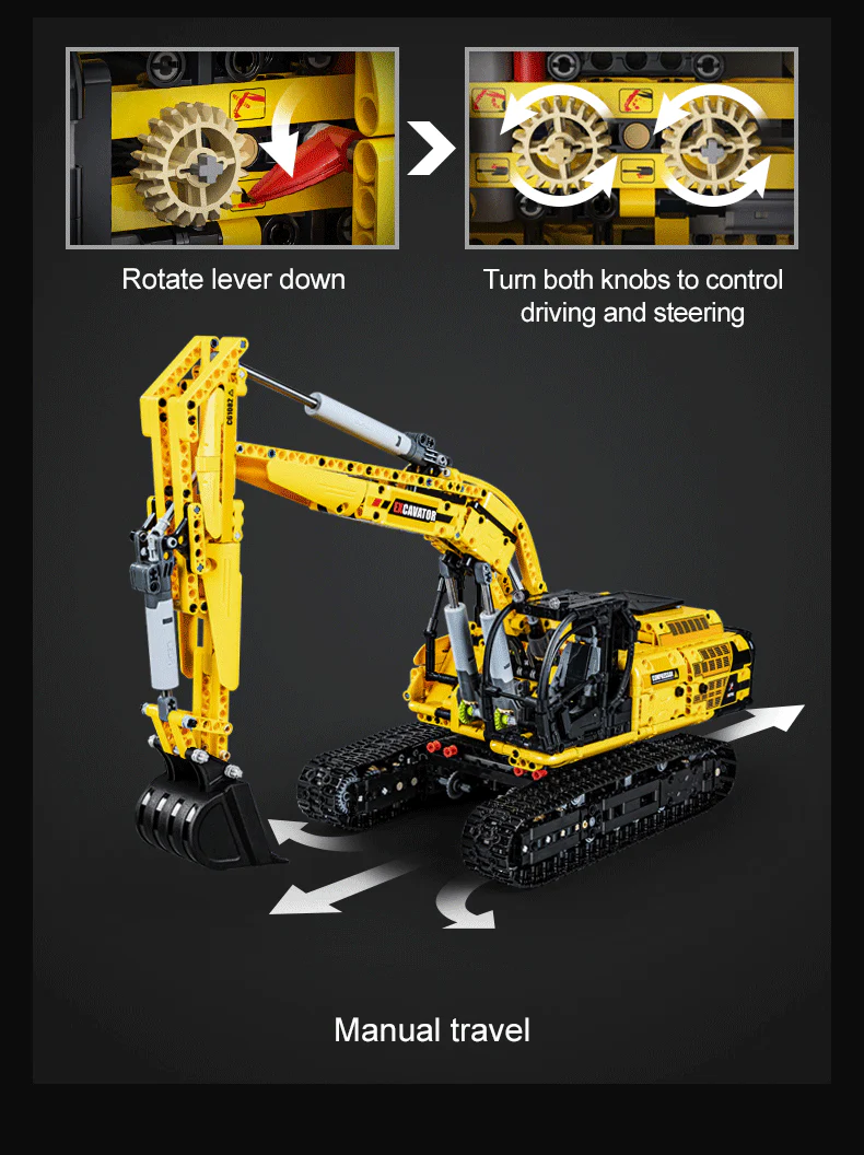 CaDA Functional Excavator - Wonderland Models | C61082W | £89.99