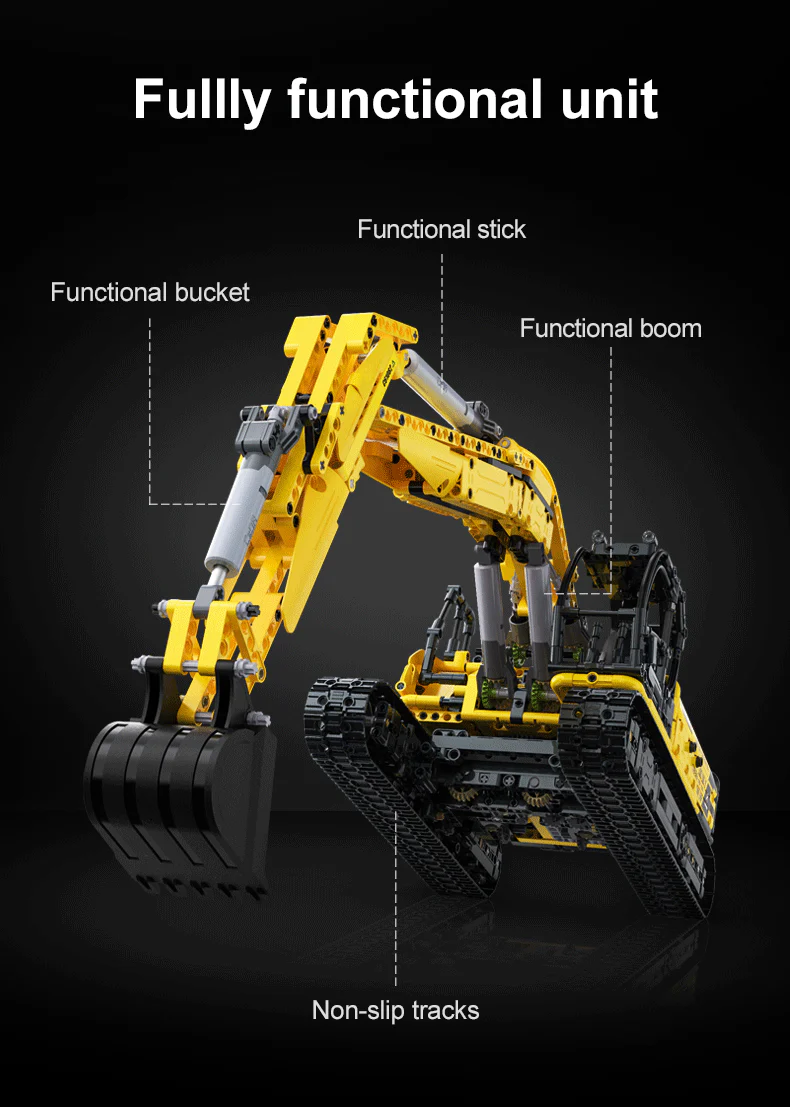 CaDA Functional Excavator - Wonderland Models | C61082W | £89.99