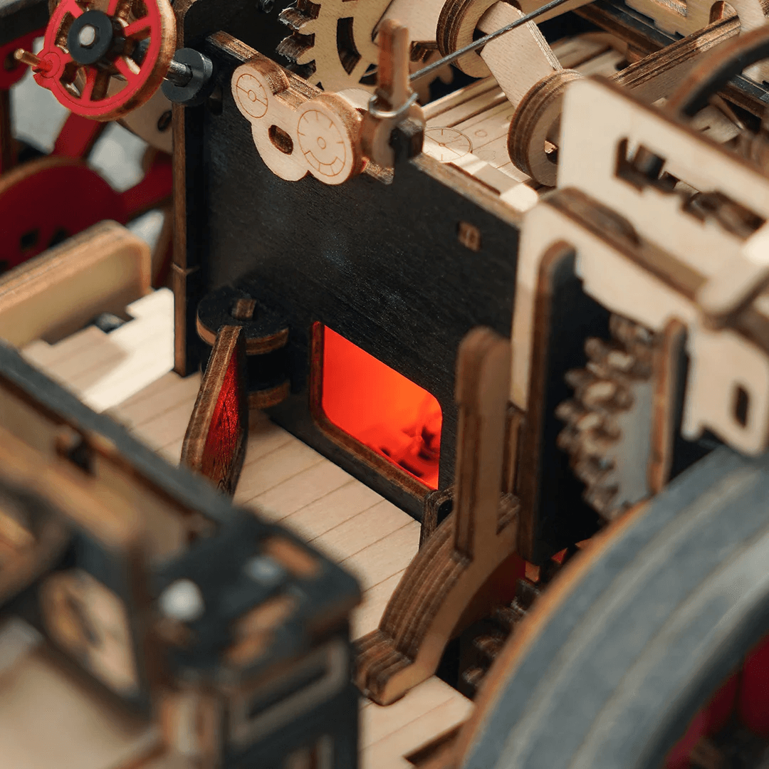 Rokr Steam Engine Mechanical 3D Wooden Kit - Wonderland Models | LKA01 ...