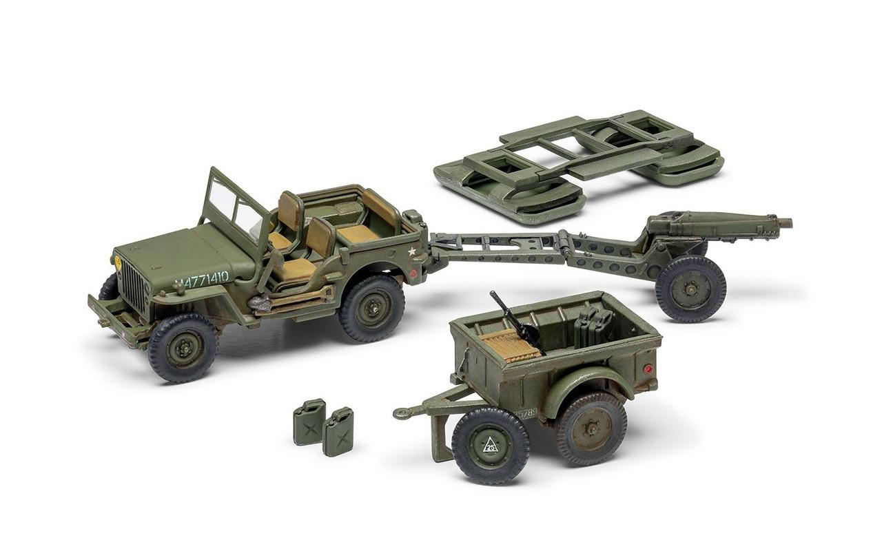 Airfix 1/72 Willys MB Jeep Starter Set - Wonderland Models | A55117A ...
