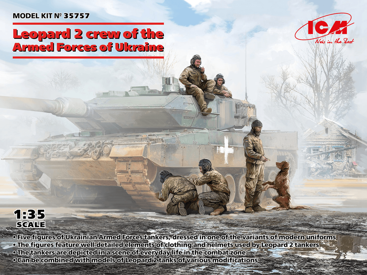 ICM 1/35 Leopard Tank Crew of the Armed Forces of Ukraine - Wonderland ...
