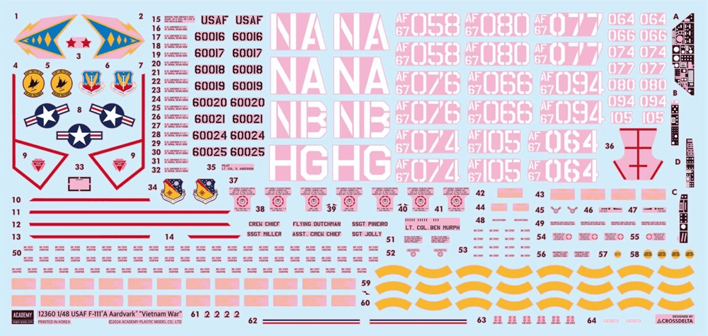 Academy 1/48 General Dynamics F-111A Aardvark USAF - Wonderland Models ...