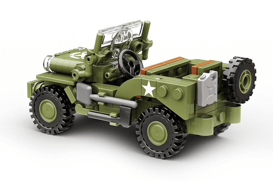 Build Army 1/33 Willys MB Jeep Utility Vehicle - Wonderland Models ...