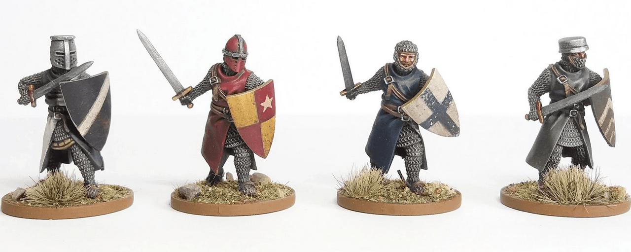 Wargames Atlantic 28mm Age of Chivalry - Foot Knights 1150-1320 ...