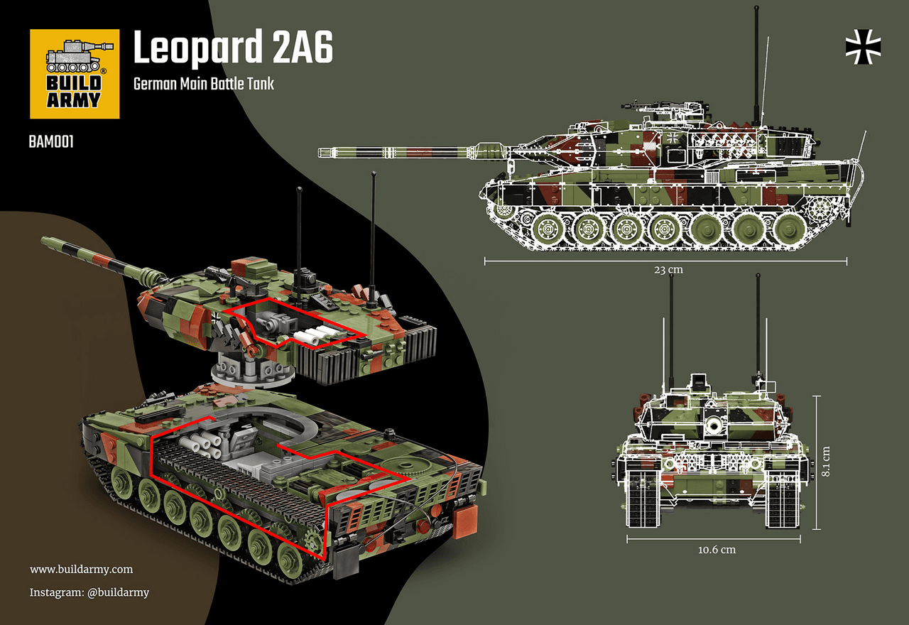Build Army 1/33 Leopard 2A6 MBT - Wonderland Models | BM001 | £74.99