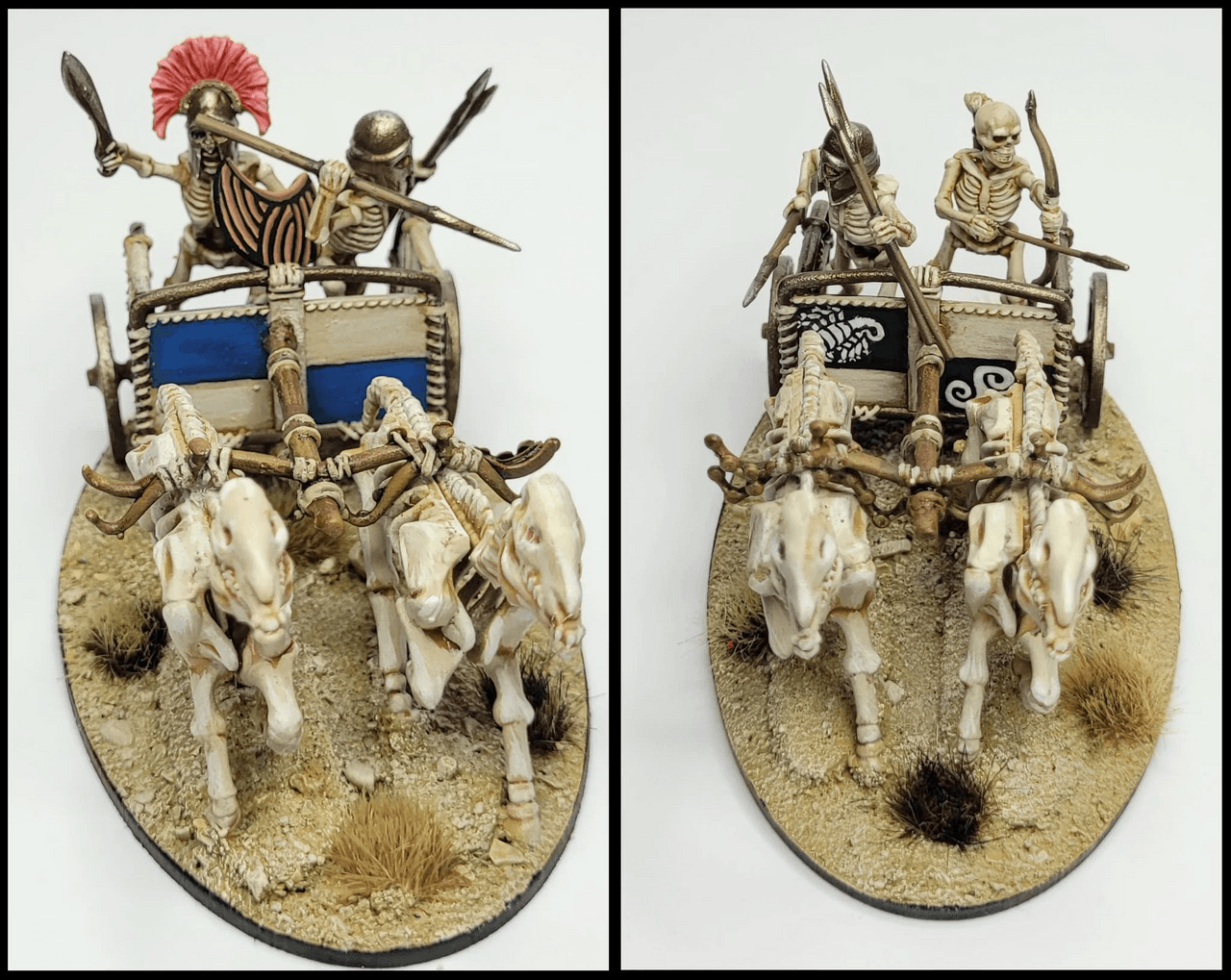 Wargames Atlantic 28mm Classic Fantasy - Skeleton Cavalry and Chariots ...