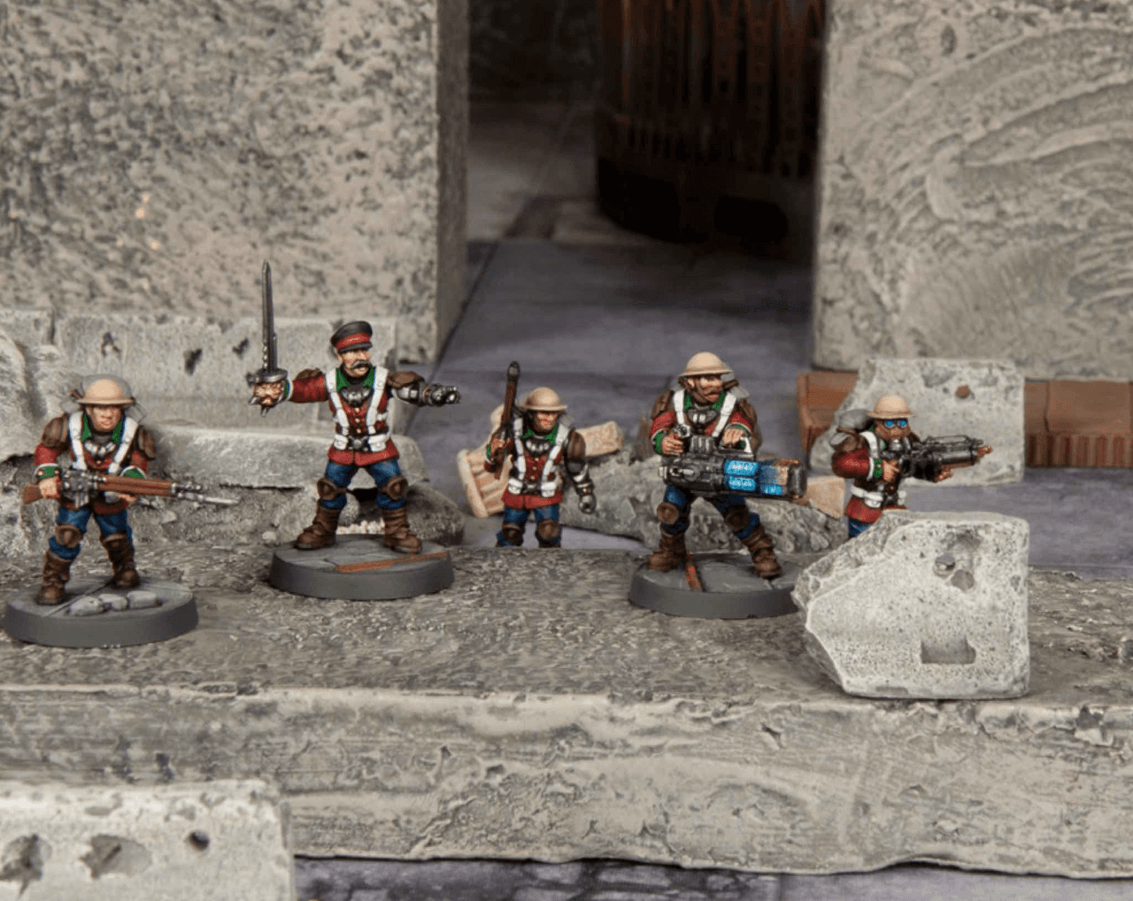 Wargames Atlantic 28mm Death Fields - Bulldogs Infantry - Wonderland ...