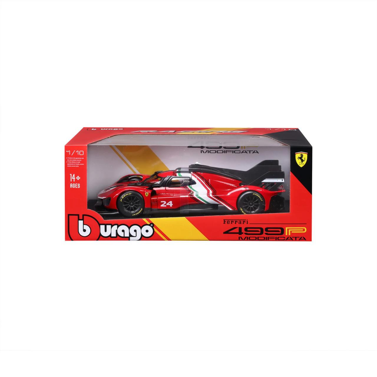 Burago 1/18 Ferrari Racing 499P Modificanta Diecast Model Car ...