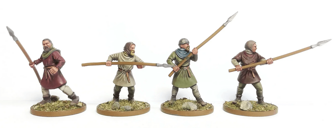 Wargames Atlantic 28mm Age of Chivalry - Peasant Levy 1100-1350 ...