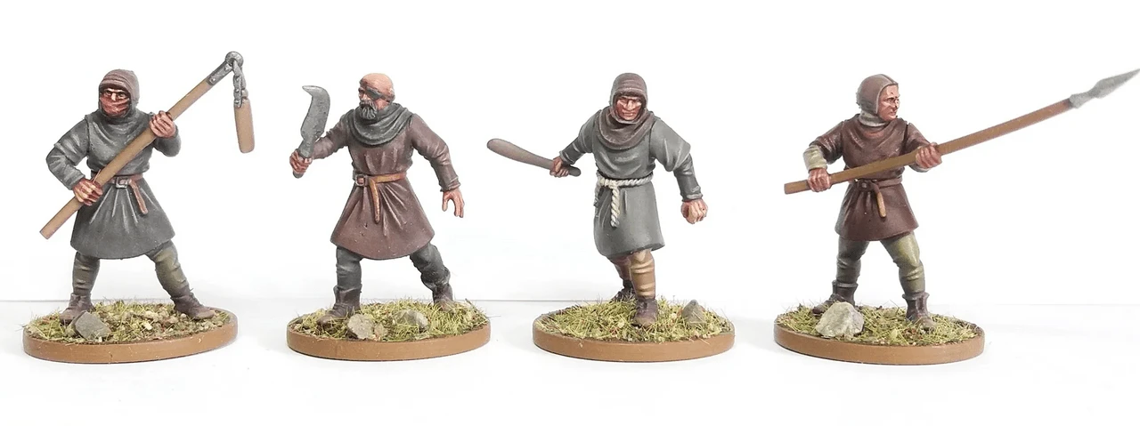 Wargames Atlantic 28mm Age of Chivalry - Peasant Levy 1100-1350 ...