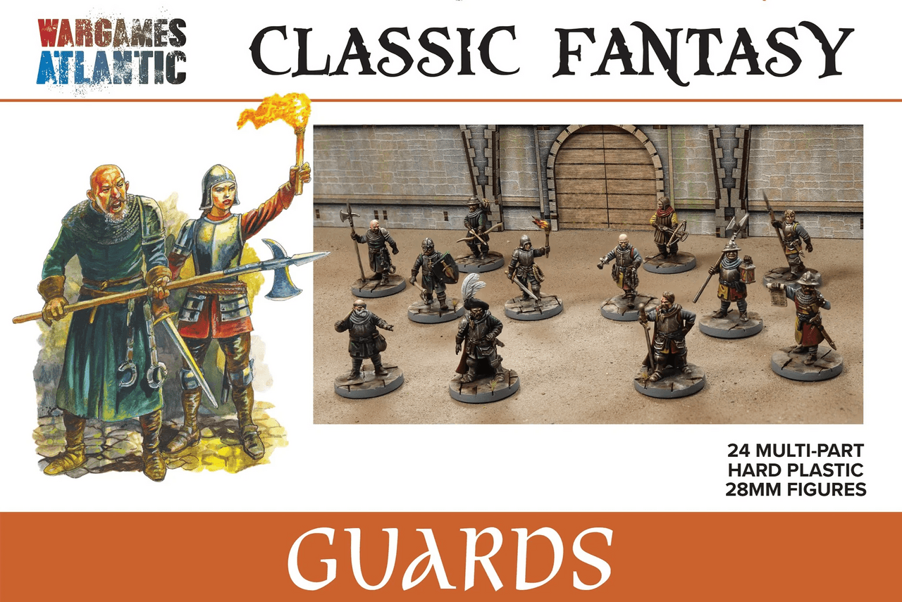 Wargames Atlantic 28mm Classic Fantasy - Guards - Wonderland Models ...
