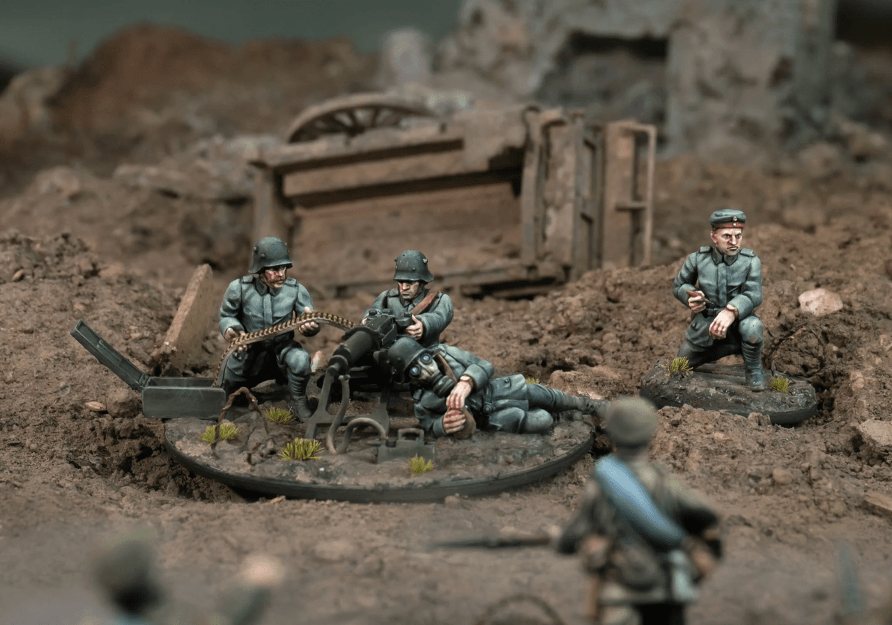 Wargames Atlantic 28mm Great War - WWI German MG-08 Crews 1914-1918 ...