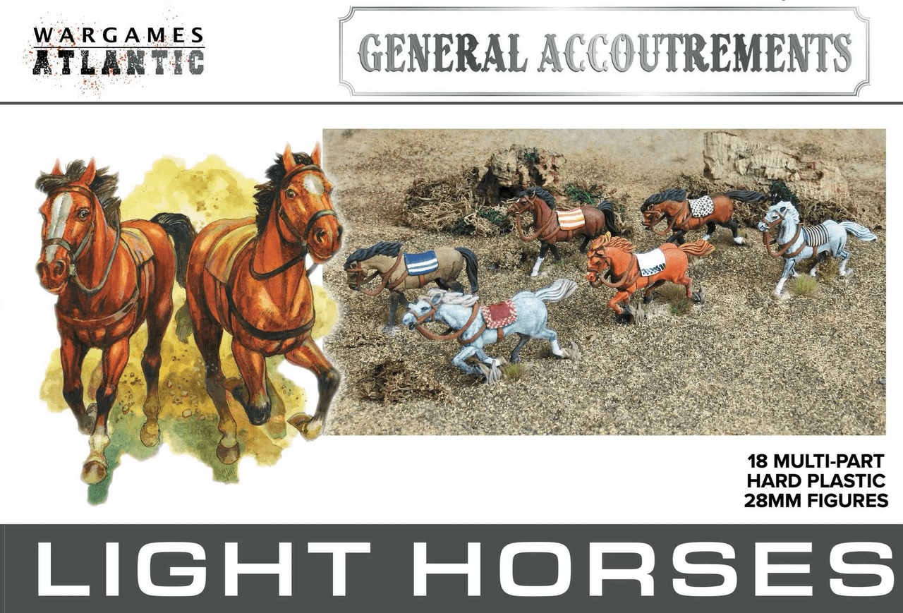 Wargames Atlantic 28mm General Accoutrements - Light Horses ...