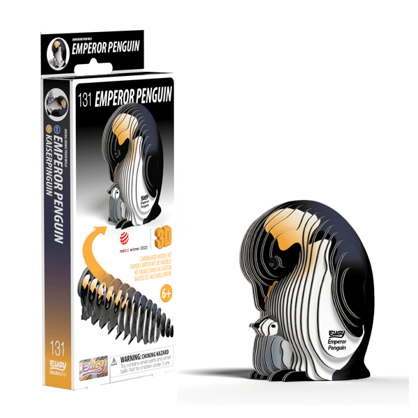 Eugy 131 Emperor Penguin Card 3D Puzzle - Wonderland Models | D5099 | £8.50