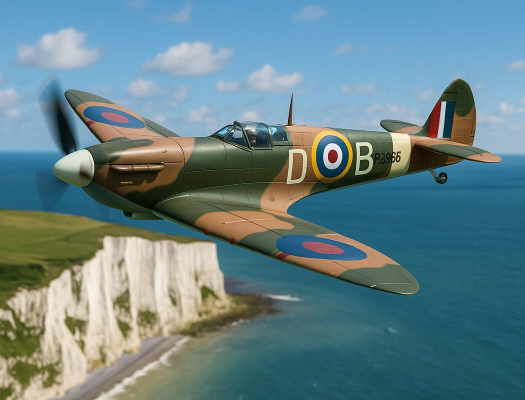 Volantex Spitfire MKII 4CH 500MM Brushless With Gyro RTF RC Plane ...