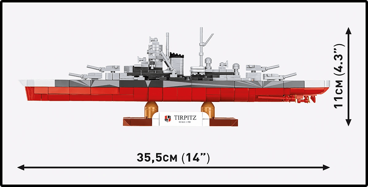Cobi German Battleship Tirpitz - Wonderland Models | COBI4853 | £49.99