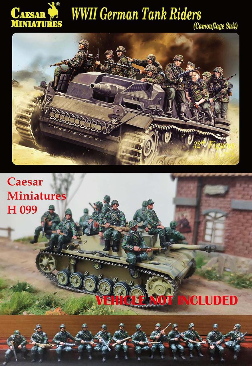 Caesar Miniatures 1/72 WWII German Tank Rider wearing camouflage ...