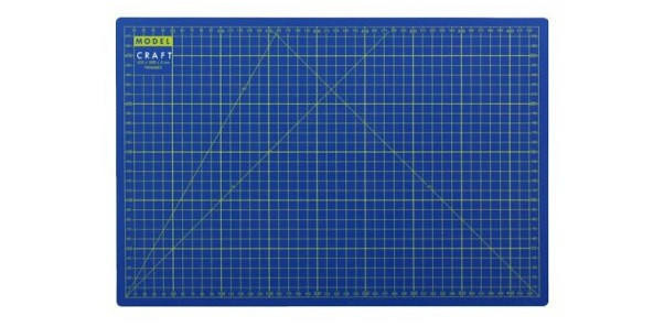 Modelcraft A3 Cutting Mat Blue/Yellow - Wonderland Models | PKN6003 | £ ...