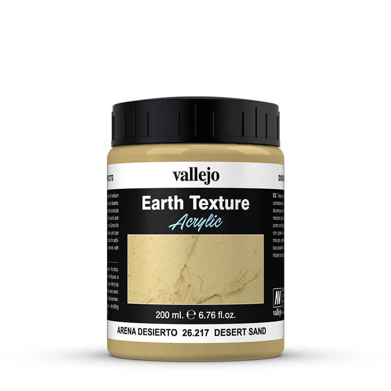 Vallejo Acrylic Stone Textures 200ml Desert Sand - Wonderland Models ...