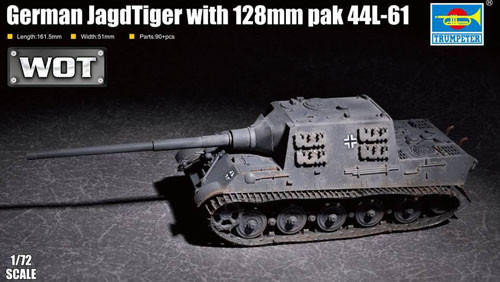 Trumpeter 1/72 Jagdtiger 128mm Pak 44 L/61 - Wonderland Models ...