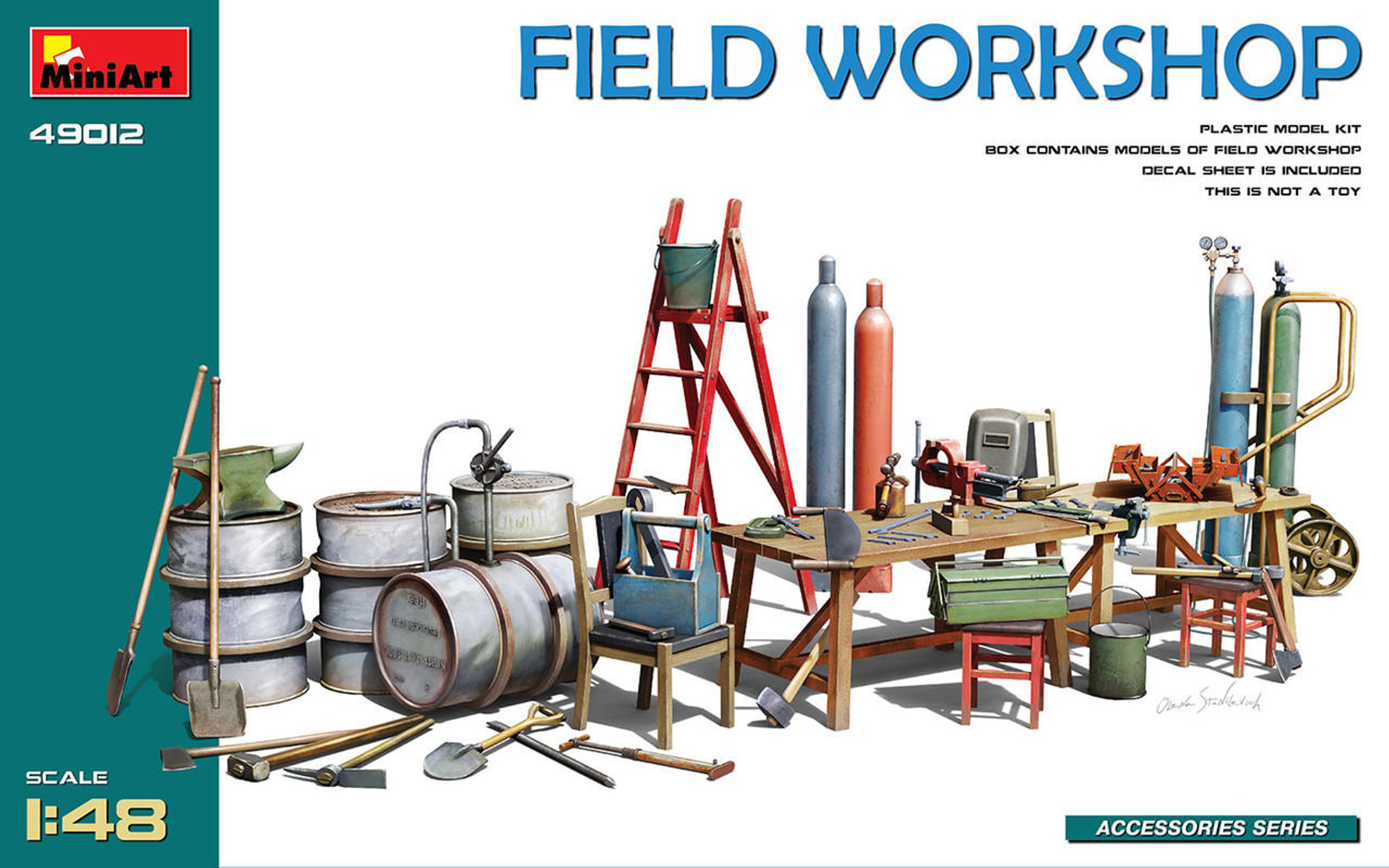 MiniArt 1/48 Field Workshop Model Kit - Wonderland Models | MT49012 | £16.99