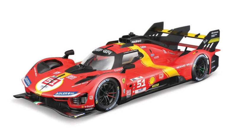 Burago 1/18 Ferrari Racing 499p Le Mans Hypercar Diecast Model ...