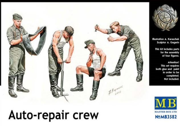Master Box 1/35 WWII German Auto-Repair Crew - Wonderland Models ...