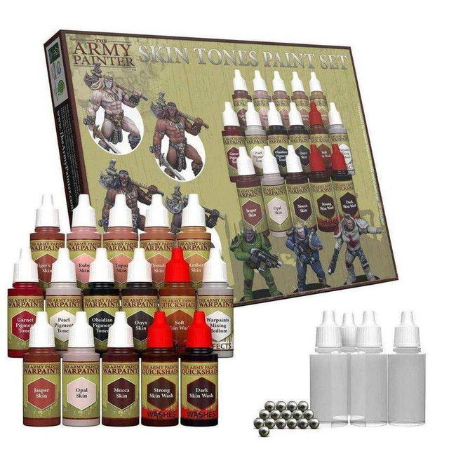 Army Painter Warpaints 8909 Skin Tones Paint Set - Wonderland Models ...