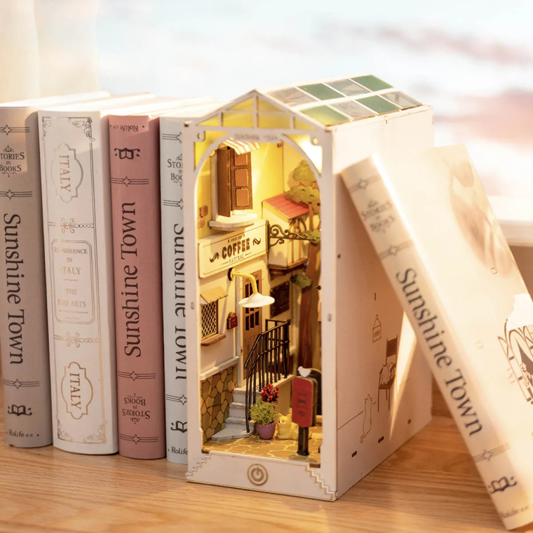 Rolife Sunshine Town 3d Creative Bookend Wonderland Models Tgb02