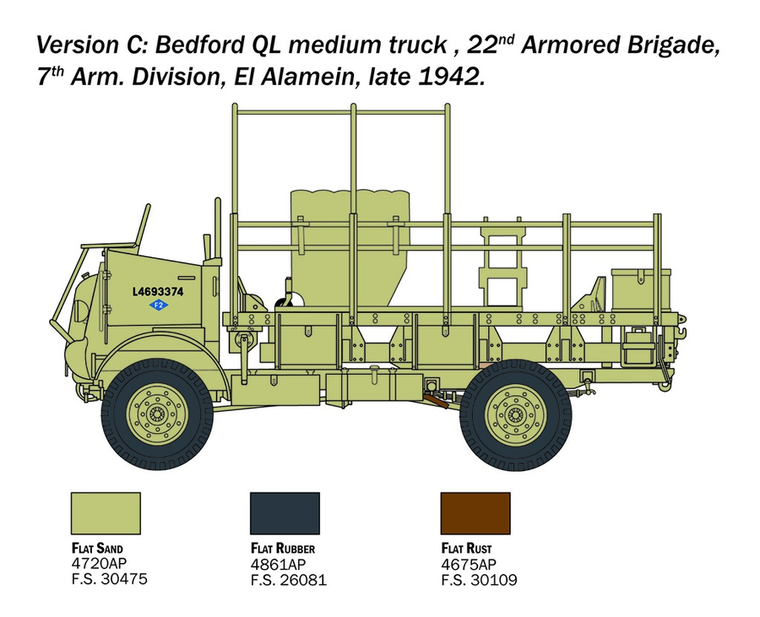 Italeri 1/35 Bedford QL Truck - Wonderland Models | IT241 | £35.99