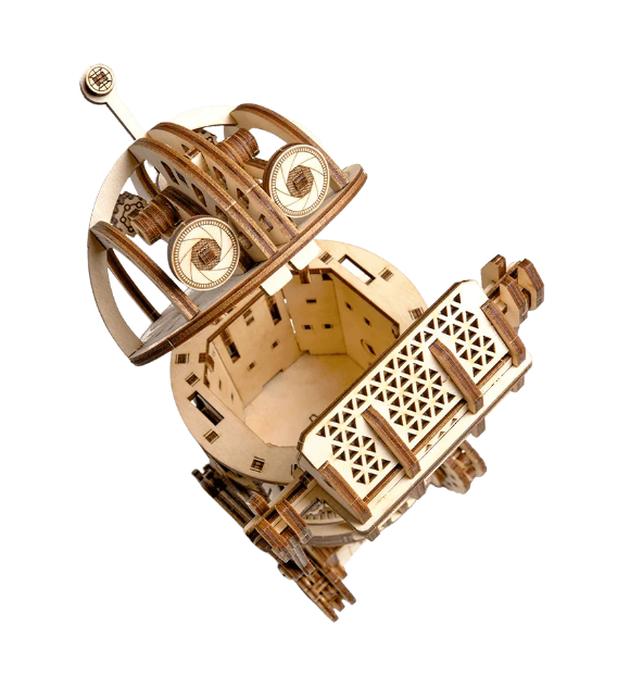 Wood Trick Space Junk Robot 3D Wooden Model Kit - Wonderland Models ...