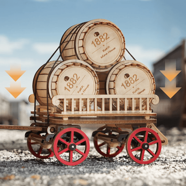 Rokr Steam Engine Mechanical 3D Wooden Kit - Wonderland Models | LKA01 | £59.99