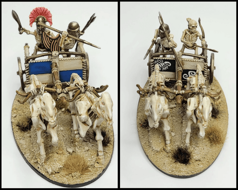 Wargames Atlantic 28mm Classic Fantasy - Skeleton Cavalry and Chariots ...