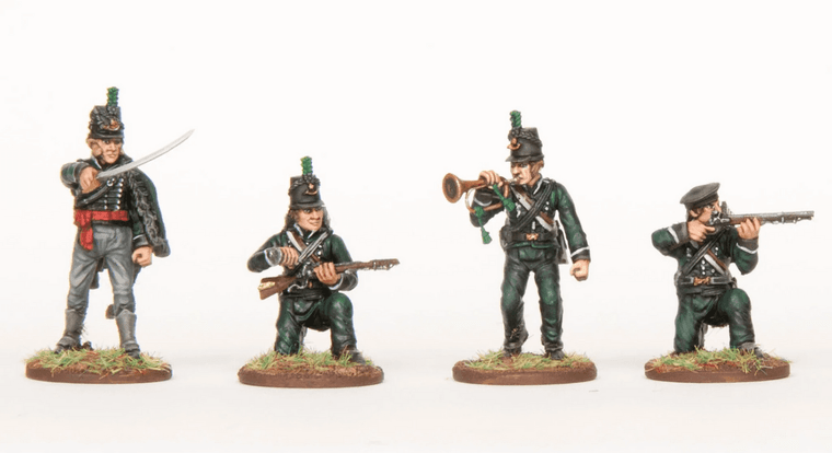Wargames Atlantic 28mm Napoleonic Wars - British Riflemen - Wonderland ...
