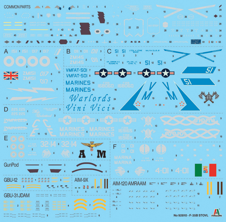 Italeri 1/48 Lockheed Martin F-35B Lightning II Model Kit - Wonderland ...