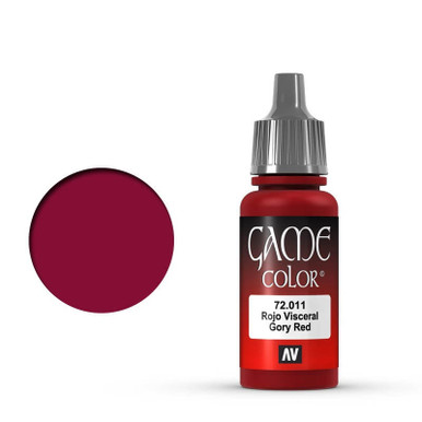 Vallejo 17ml Game Color 011 Gory Red - Wonderland Models | VAL72011 | £2.99