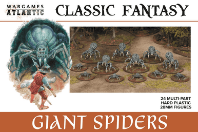 Wargames Atlantic 28mm Classic Fantasy - Giant Spiders - Wonderland ...