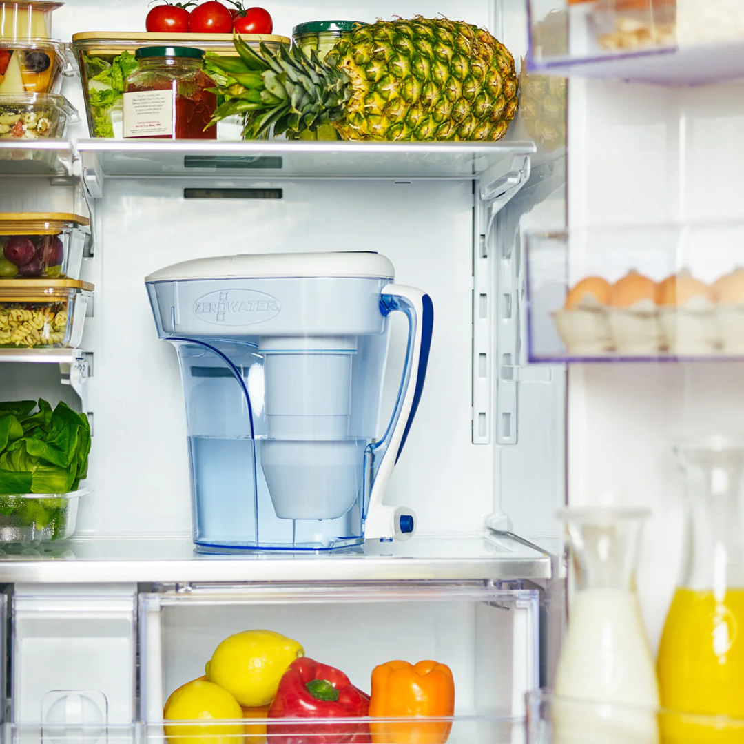 ZeroWater 12-Cup Ready Pour Pitcher In Blue | Energiseyourlife.com