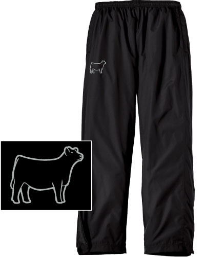 Embroidered Wash Pants - Cow Emblem - Livestock Showgirls