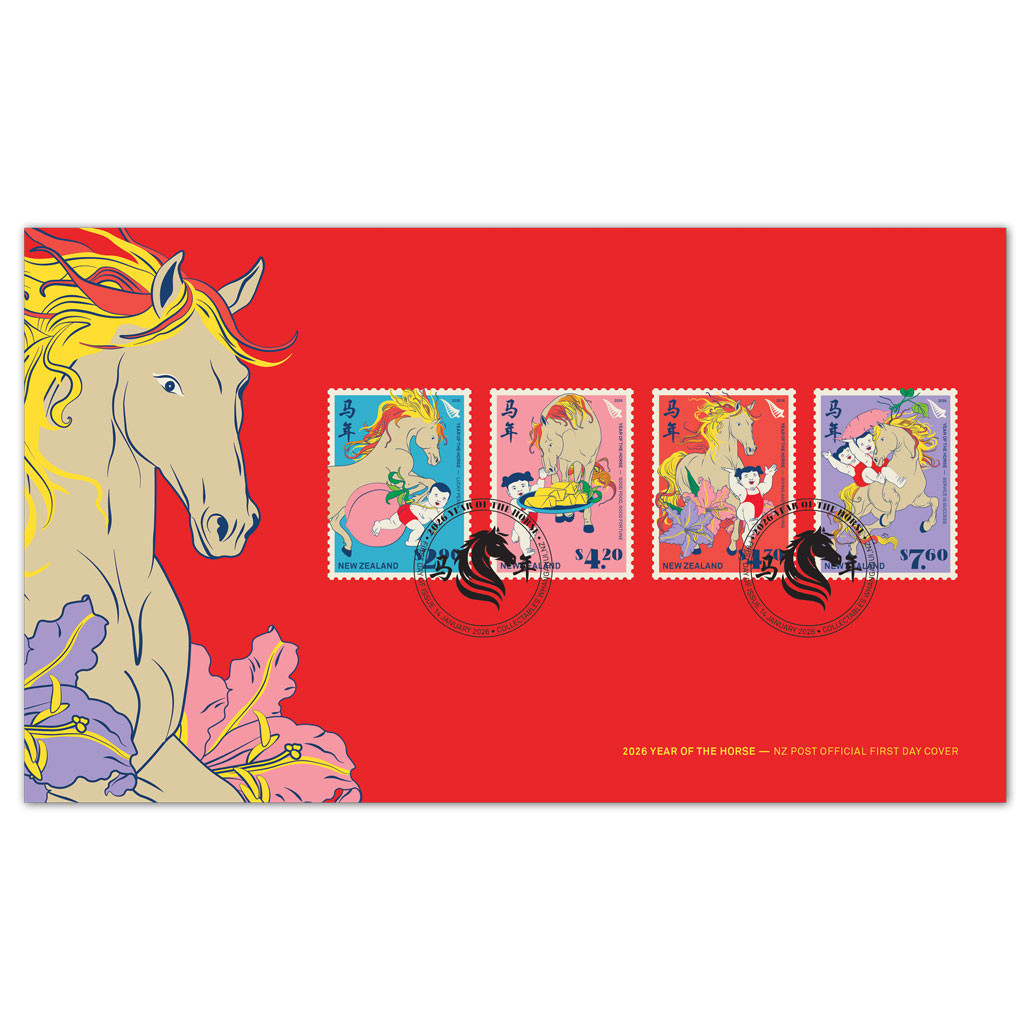 2026 Year of the Horse First Day Cover - NZ Post Collectables