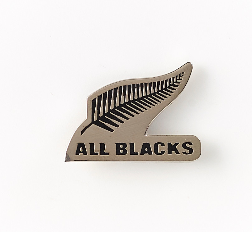 2023 All Blacks Rugby Fern Logo Pin - Silver - NZ Post Collectables
