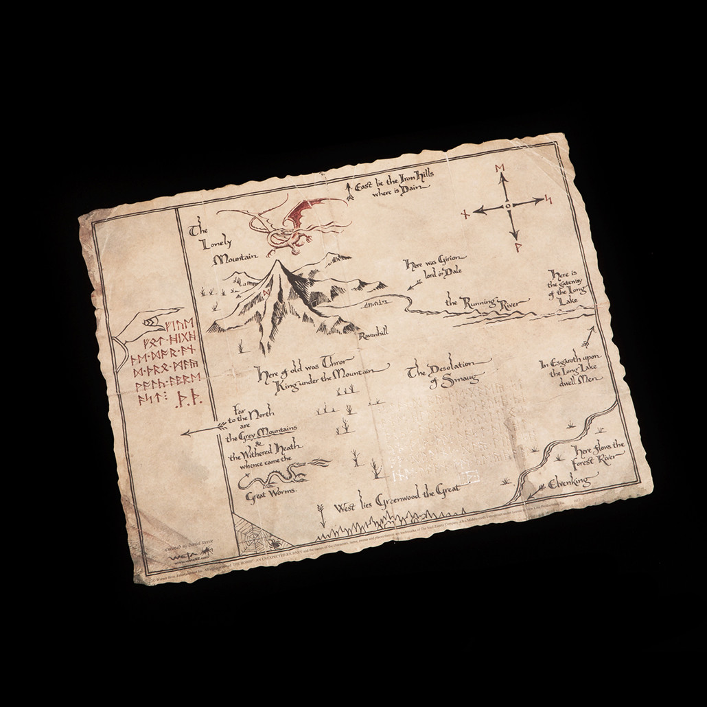 Wētā Collectables Thorin's Map Parchment Art Print