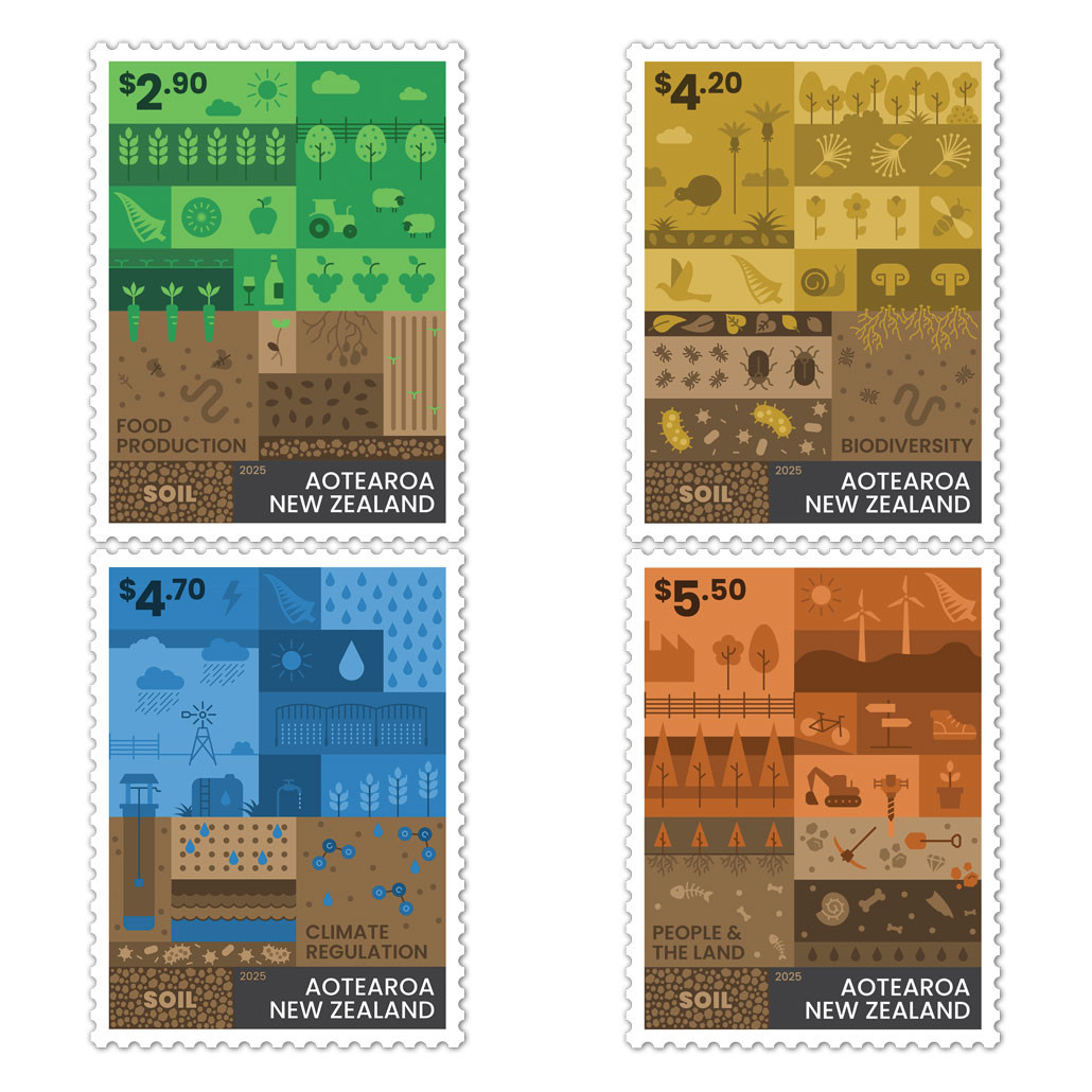 Soil: The Foundation of Life Set of Mint Stamps - NZ Post Collectables