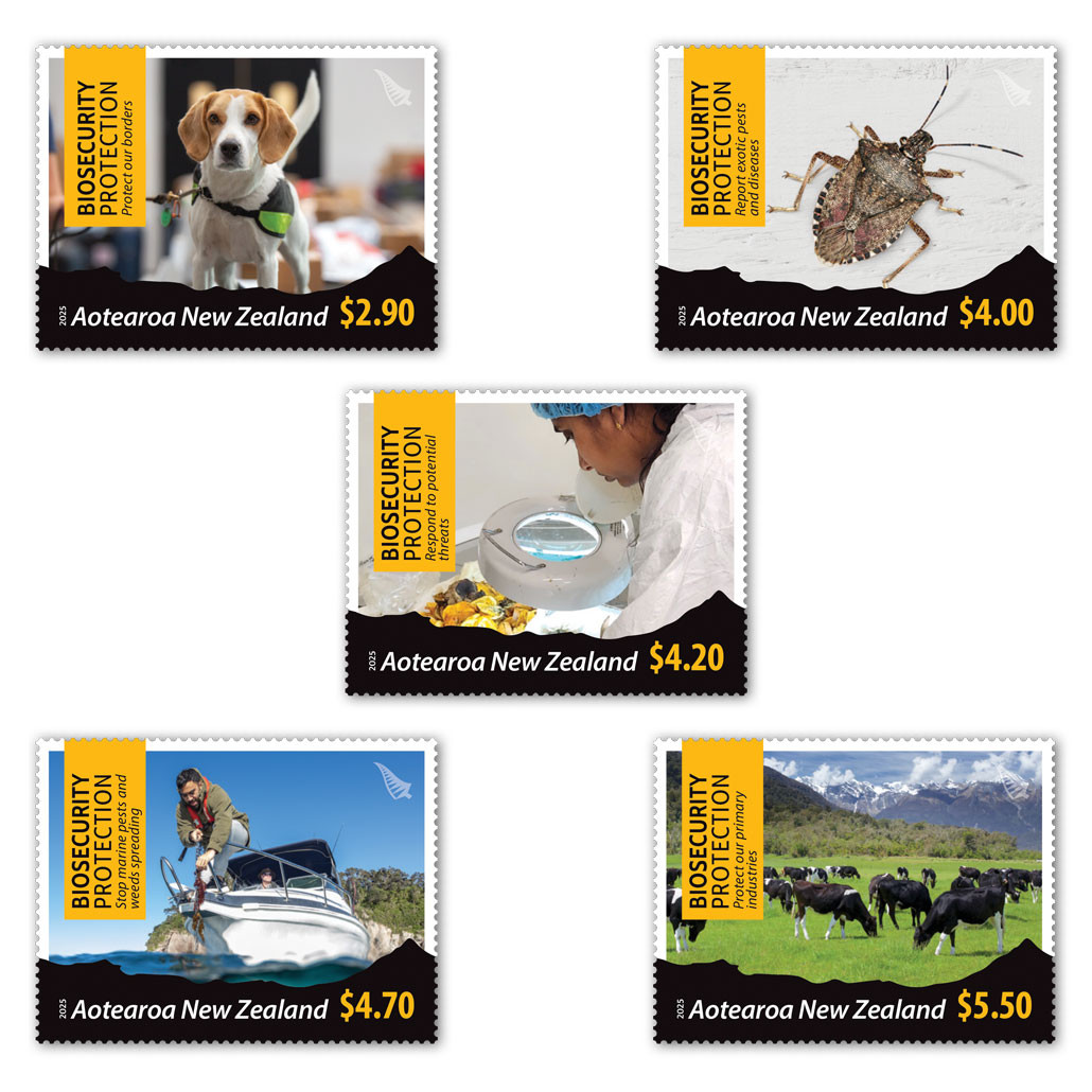 Biosecurity Protection Set of Mint Stamps - NZ Post Collectables