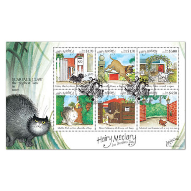 2023 Hairy Maclary from Donaldson's Dairy Cancelled Miniature Sheet ...