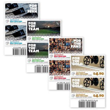 Paris 2024 Olympic Games Set of Barcode A Blocks - NZ Post Collectables