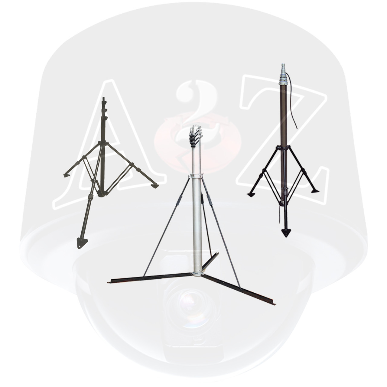 A2Z WM & AWM Mechanical Manual Winch Telescopic Masts