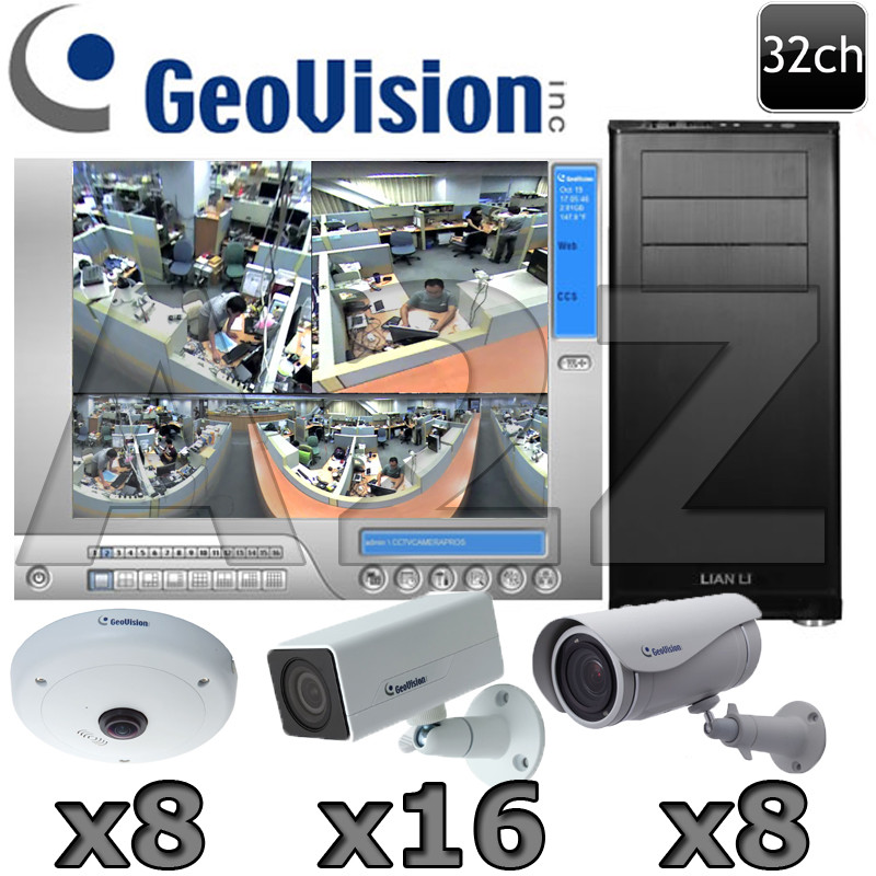 Geovision 32 channel Megapixel HD IP Security Camera System GV15
